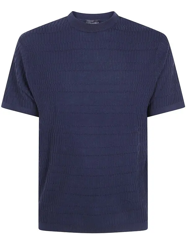 Emporio Armani T-shirt Classic Round Neck - Blue