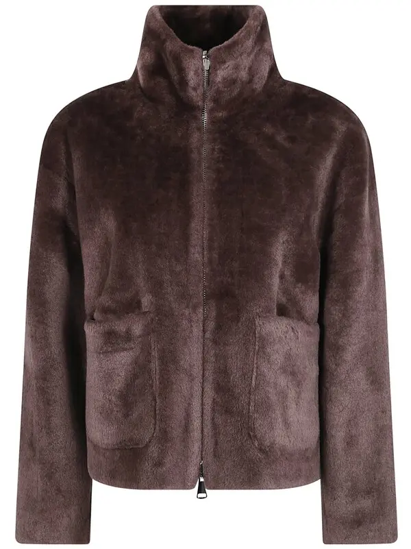 BETTA CORRADI Jacket High Neck Zipped "shao