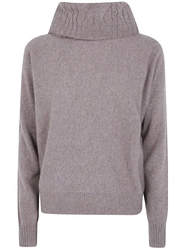 D.exterior Sweater Hooded "cashmere Turtle Neck