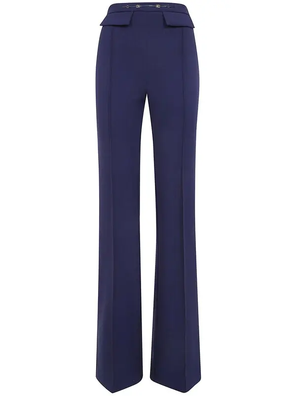 Elisabetta Franchi Pants Classic Night - Blue