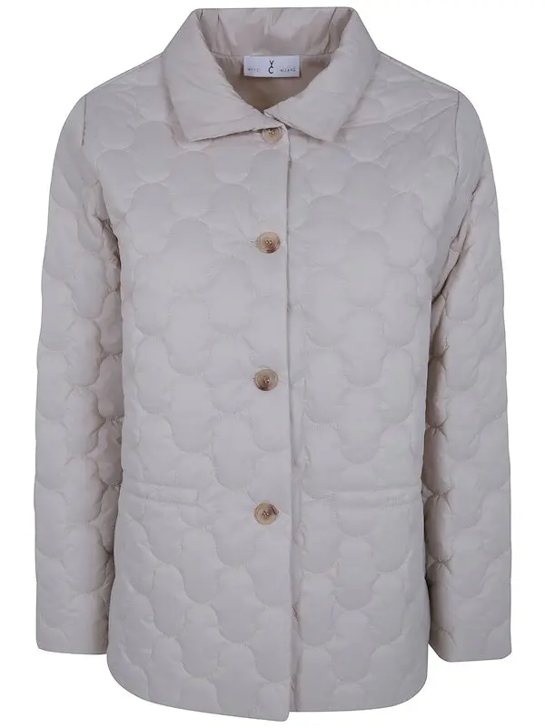 WHYCI Quilted Jacket With Drawstring Waist