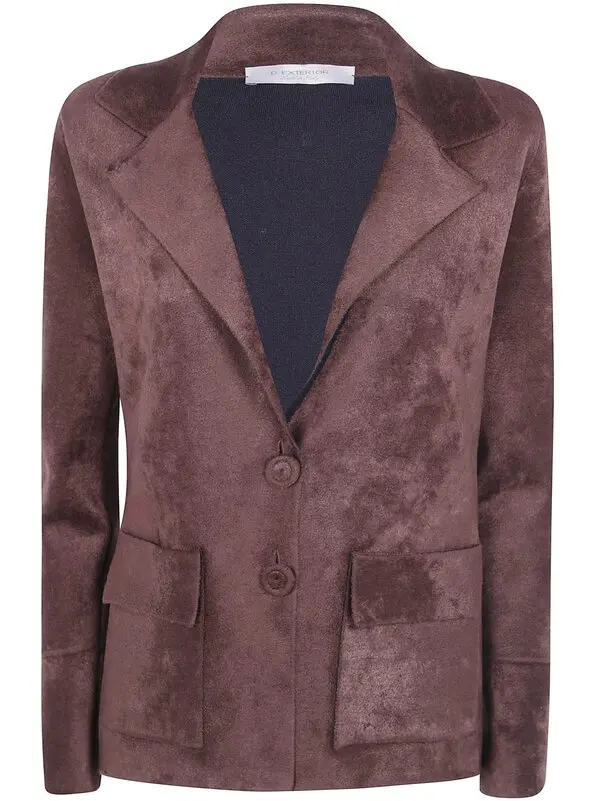 D.exterior Jacket Double Breasted "cio Chocolate