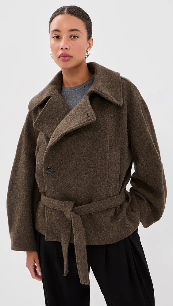 LEMAIRE Short Wrap Coat