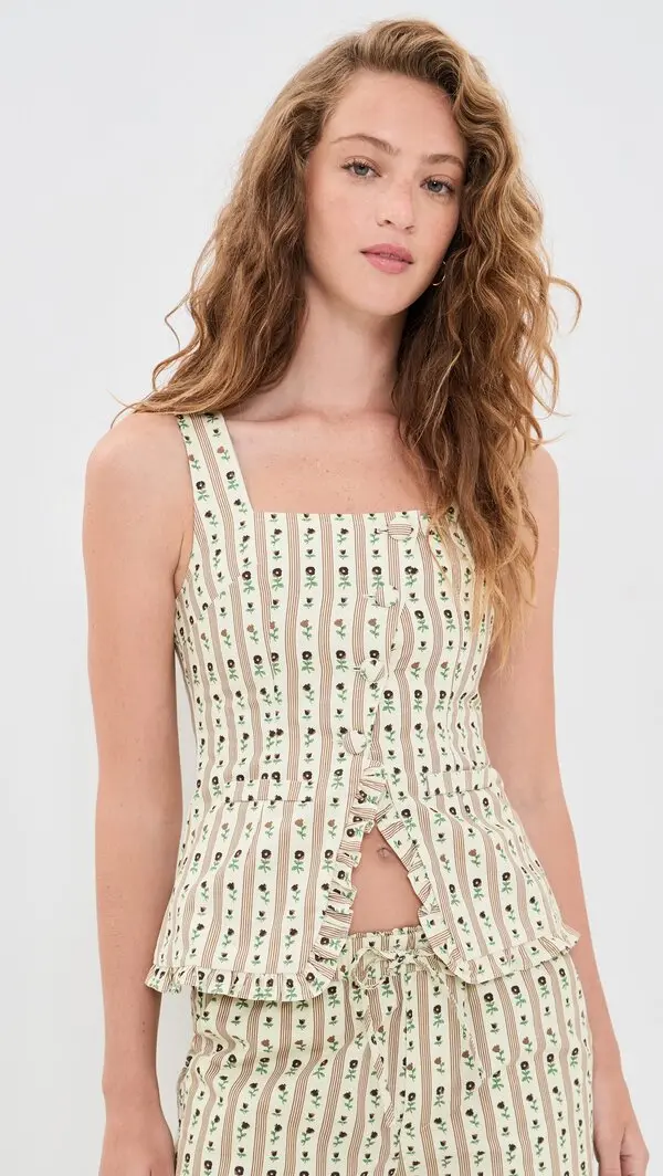 HOUSE OF SUNNY Vintage Rose Top
