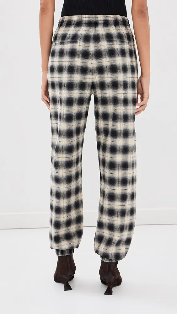 Attico Long Check Balloon Pants