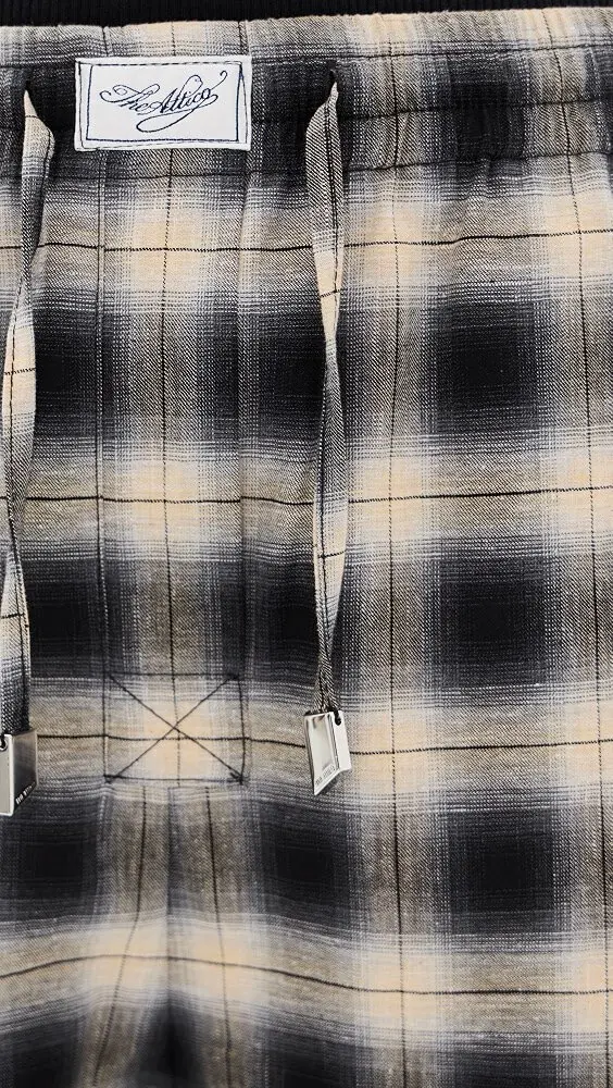 Attico Long Check Balloon Pants