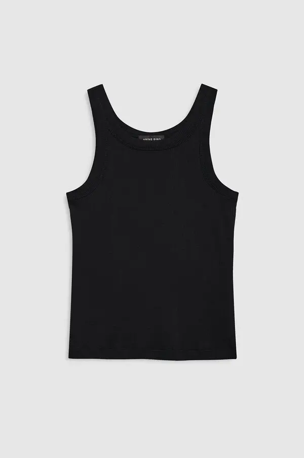ANINE BING Sixtine Tank Top - Black