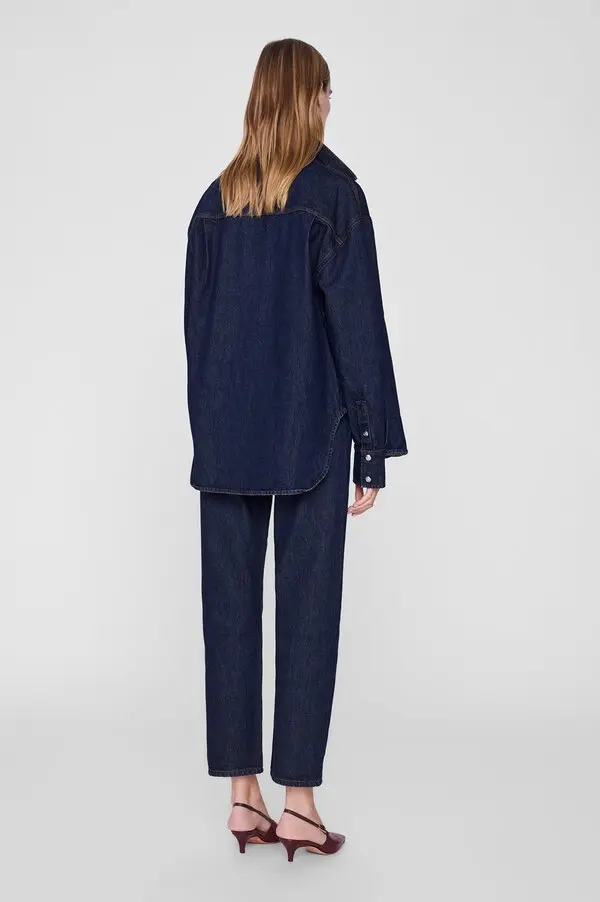 ANINE BING Samy Denim Shirt - Unwashed Blue