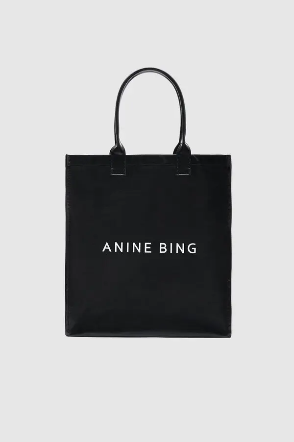 ANINE BING Leonie Coated Canvas Tote