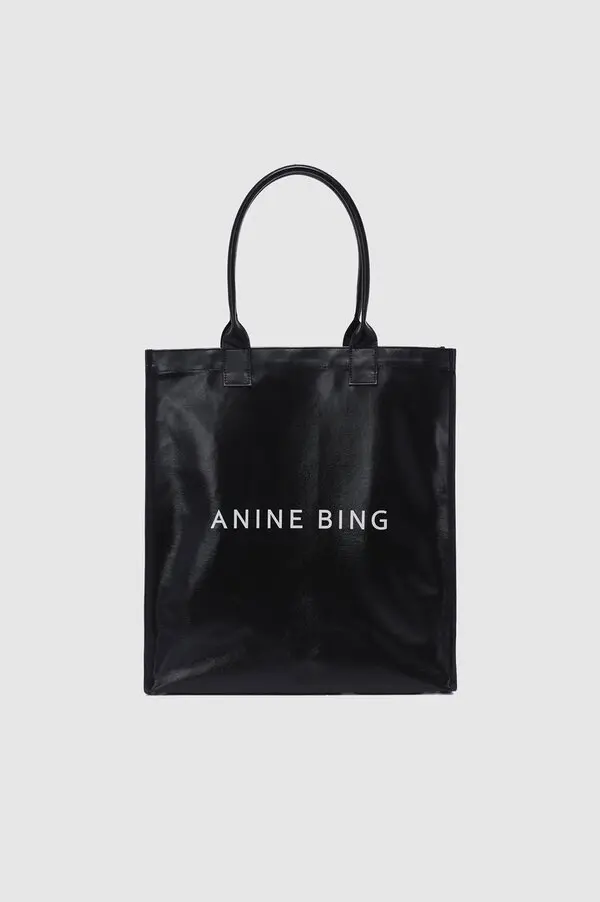ANINE BING Leonie Coated Canvas Tote
