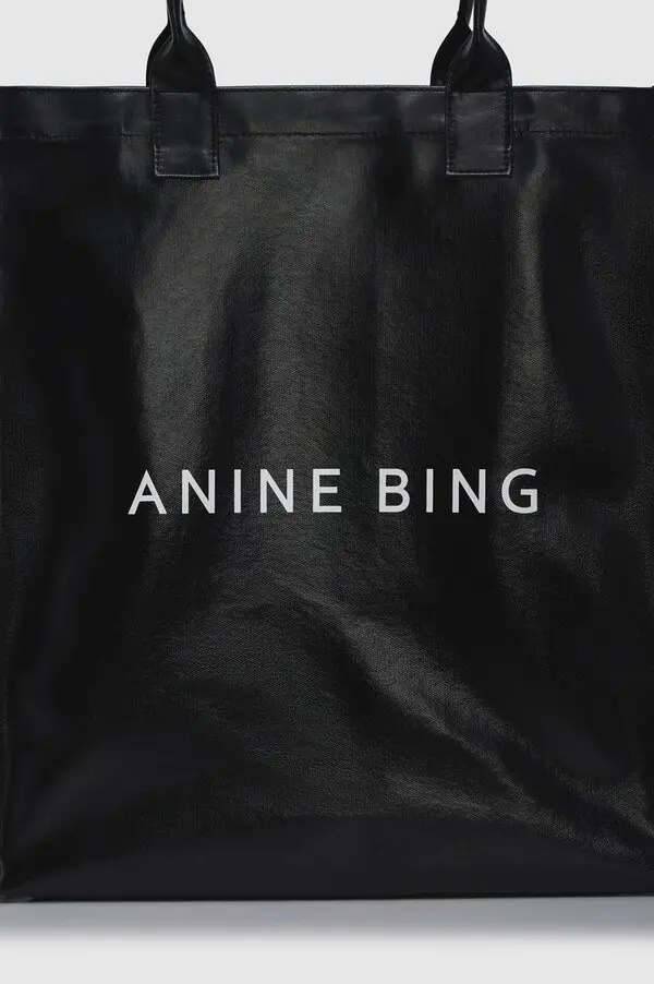 ANINE BING Leonie Coated Canvas Tote