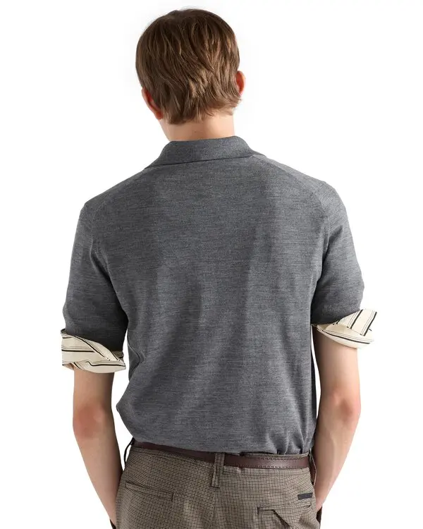 Prada Superfine Wool Polo Shirt