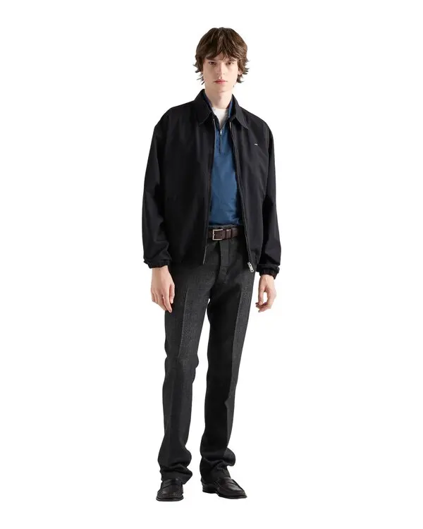 Prada Silk And Cotton Polo Shirt