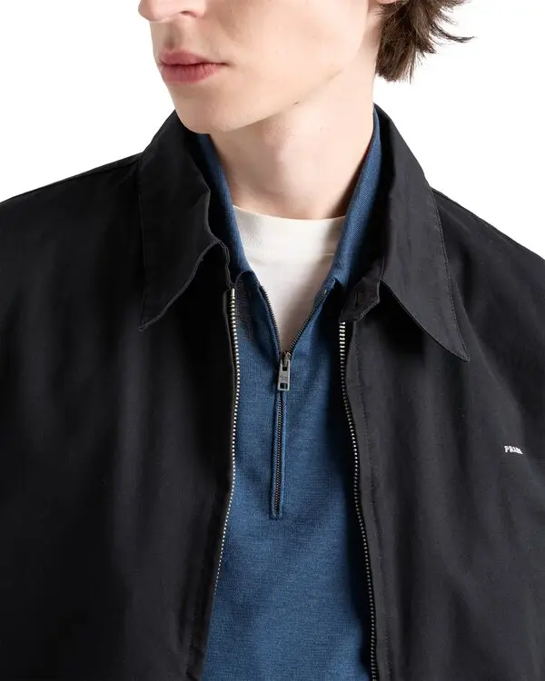 Prada Silk And Cotton Polo Shirt