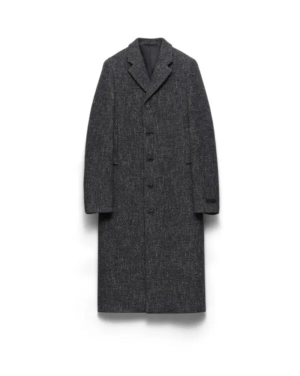 Prada Single-breasted Wool Blend Coat