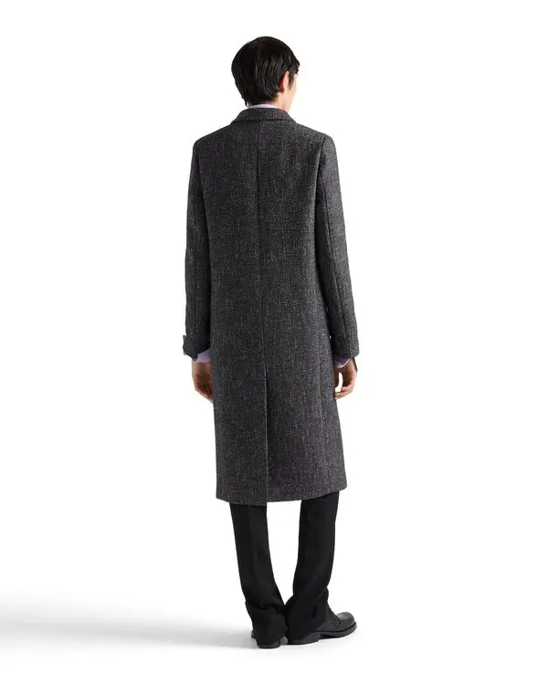Prada Single-breasted Wool Blend Coat