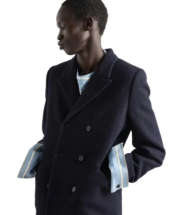 Prada Double-breasted Wool Coat