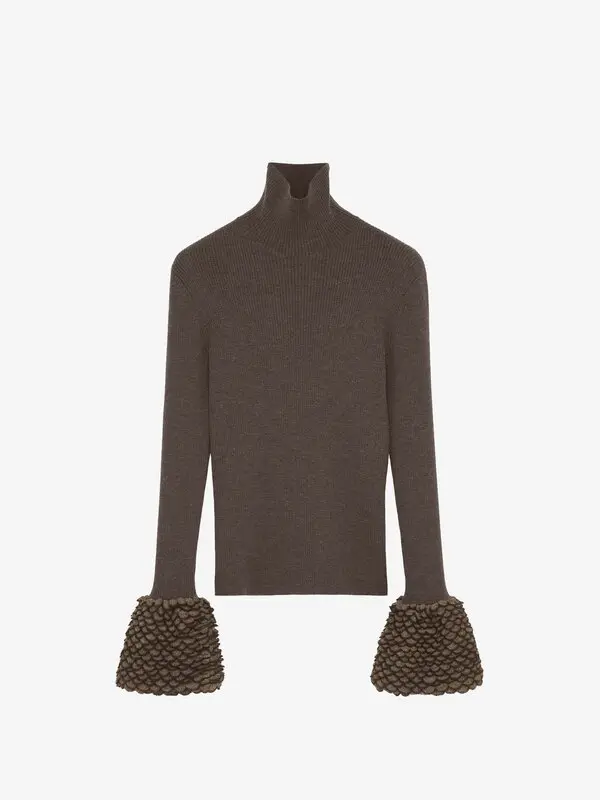 Alexander McQueen Knit Feathers Top