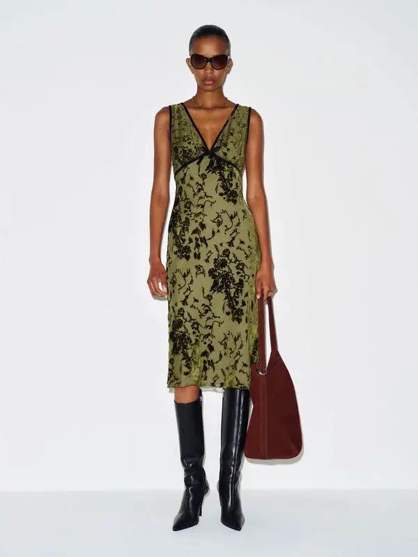 REFORMATION Nomi Dress - Green