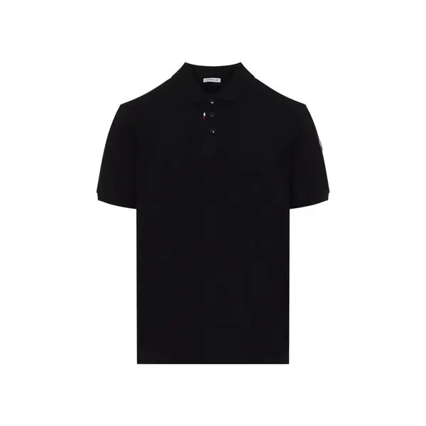 Moncler Cotton Polo - Black