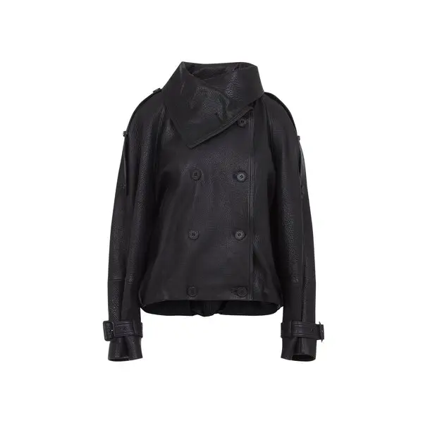 Acne Studios Leather Bomber Jacket