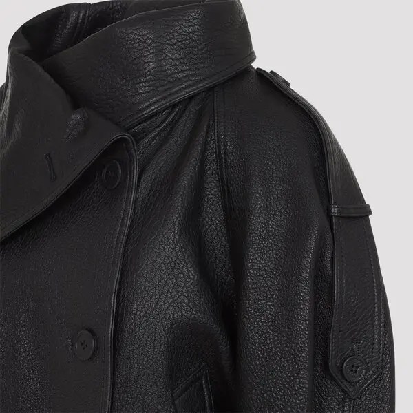 Acne Studios Leather Bomber Jacket