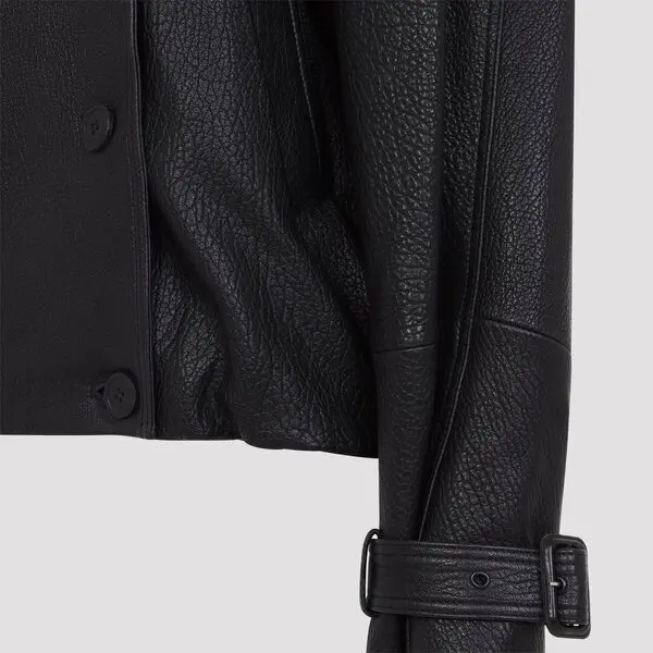 Acne Studios Leather Bomber Jacket