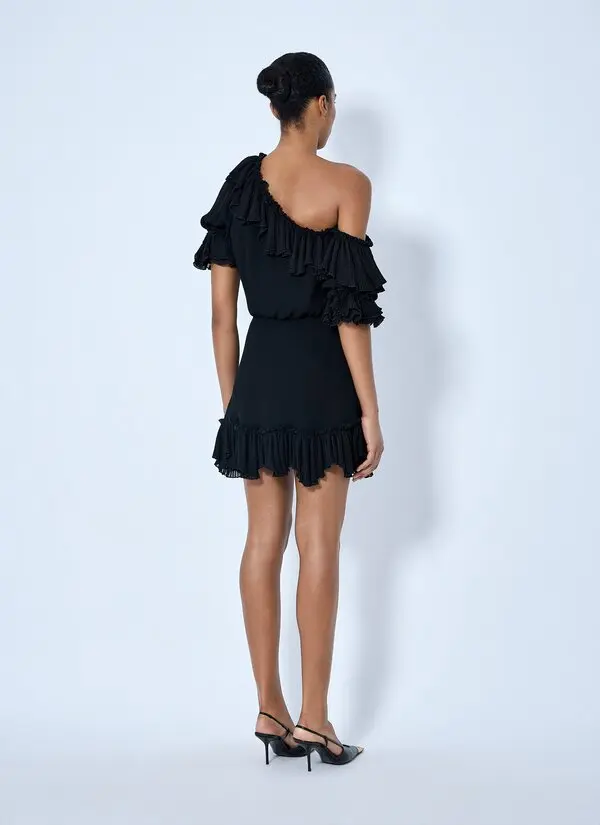 Saint Laurent Asymmetric Mini Dress