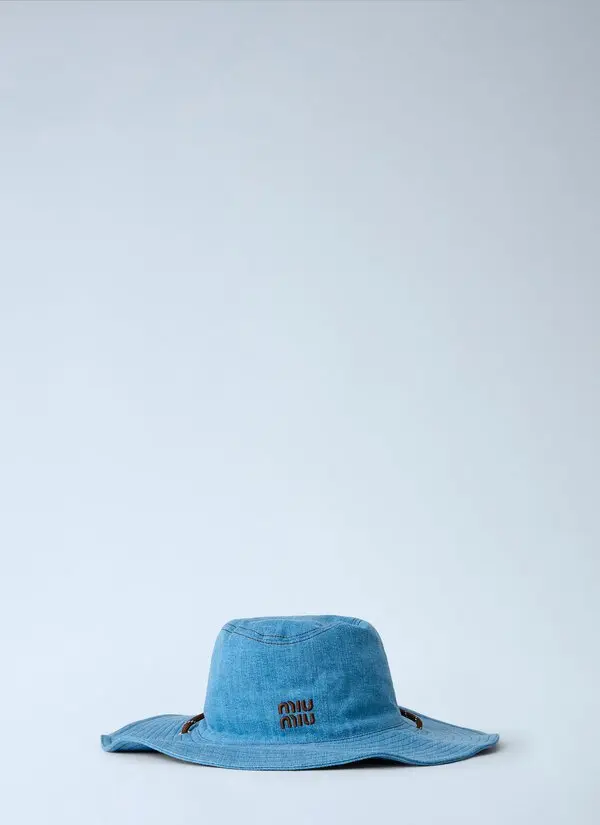 Miu Miu Wide-brimmed Logo Hat