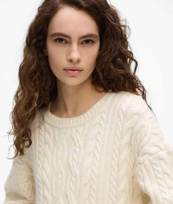 Karl Lagerfeld Chunky Cable Knit Sweater