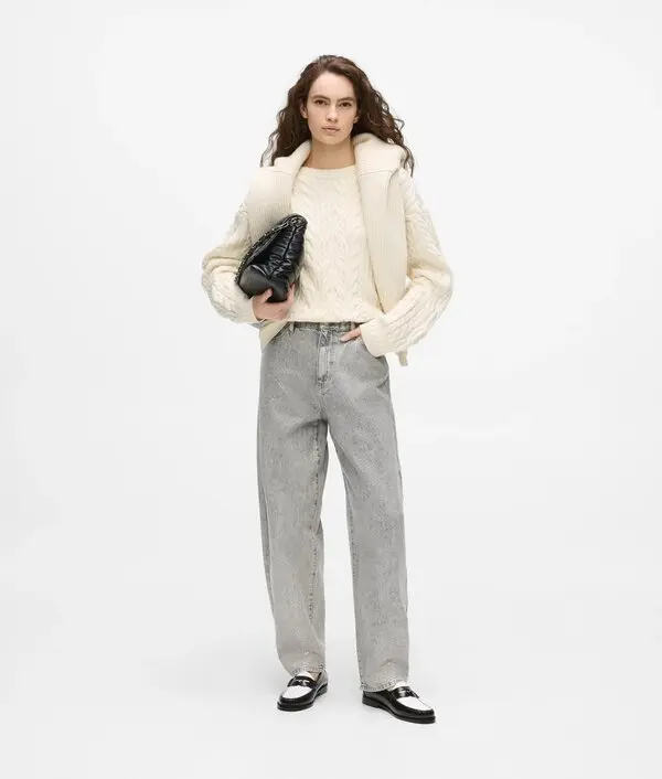 Karl Lagerfeld Chunky Cable Knit Sweater