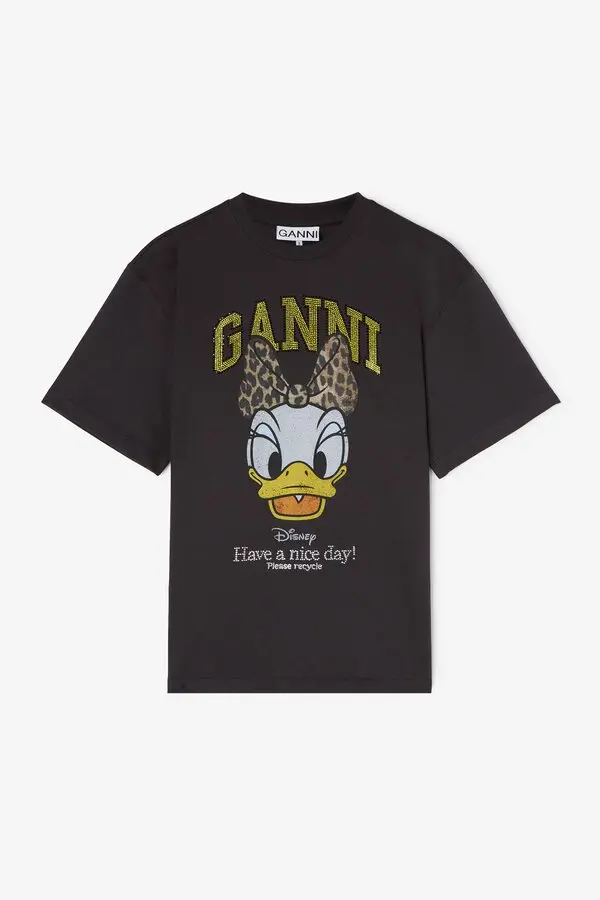 GANNI Black X Disney Daisy Print T-shirt Size - Mixed
