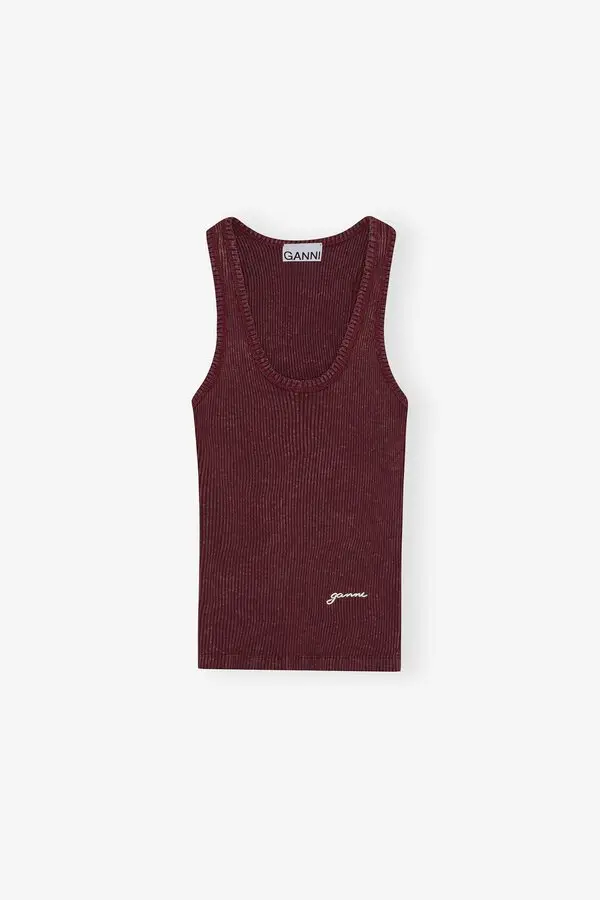 GANNI Baby Fit T-shirt - Red