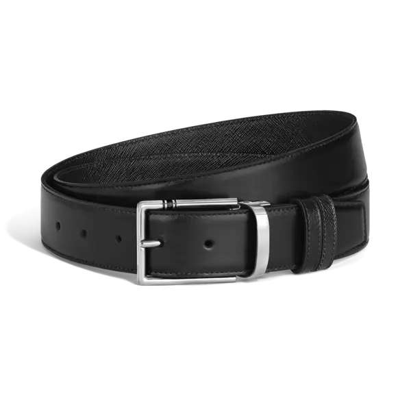 Montblanc Mm Reversible Belt In Leather With Rectangular Meisterstück Buckle