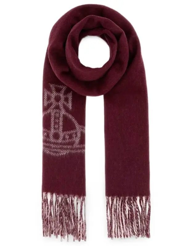 VIVIENNE WESTWOOD Reversible Wool Scarf - Red