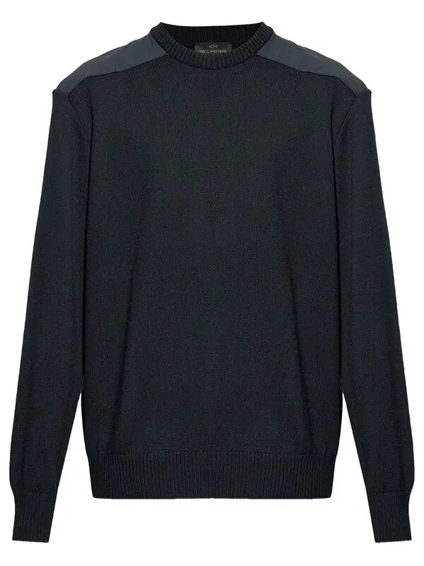 Paul & Shark Soft Cool Touch Wool Sweater With Typhoon Details