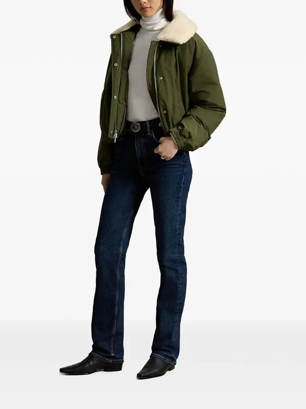 Polo Ralph Lauren Shearling Collar Windbreaker Jacket - Green