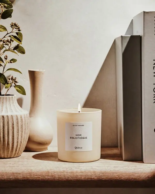 Quince Noir Bibliothèque Candle, Plant-based Wax