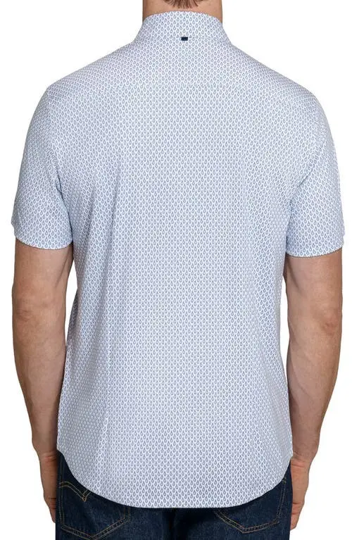 W.R.K Raindrop Reworked Short Sleeve Button-up Shirt