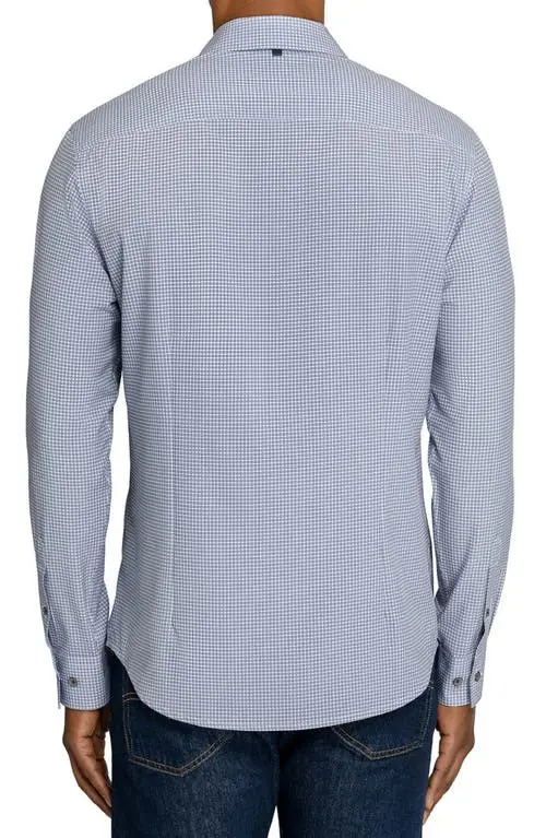 W.R.K Slim Fit Circle Geo Performance Button-up Shirt