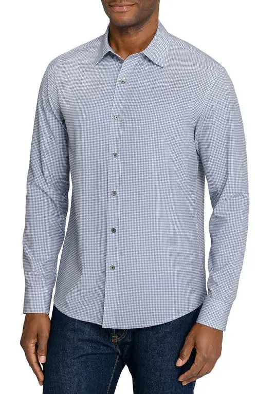 W.R.K Slim Fit Circle Geo Performance Button-up Shirt