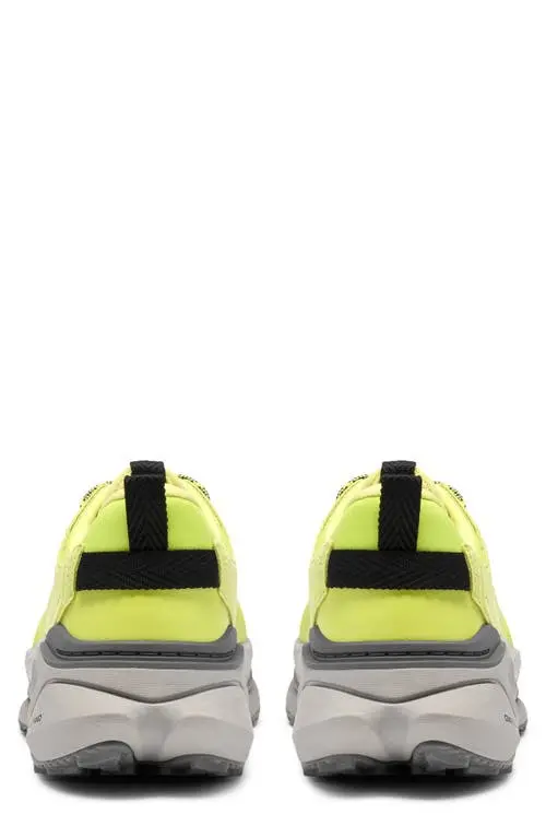 Clarks Pace Trail Waterproof Running Shoe - Lime Combi