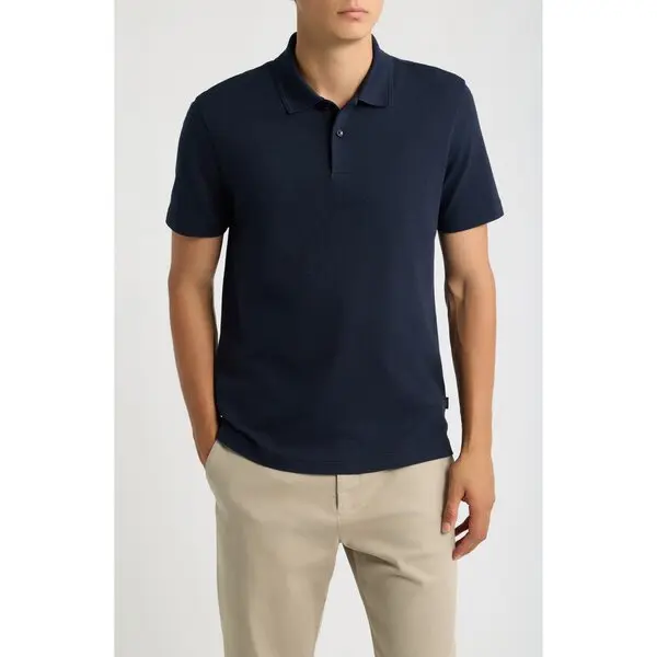 BOSS Parlay Short Sleeve Polo - Dark Blue