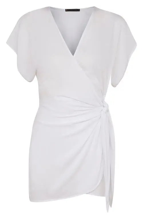 VIX PAULA HERMANNY Emily Cover-up Wrap Dress - Off White