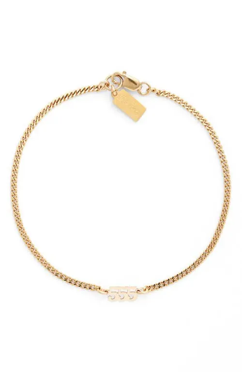 SET & STONES Angel Numbers Bracelet - Gold/555