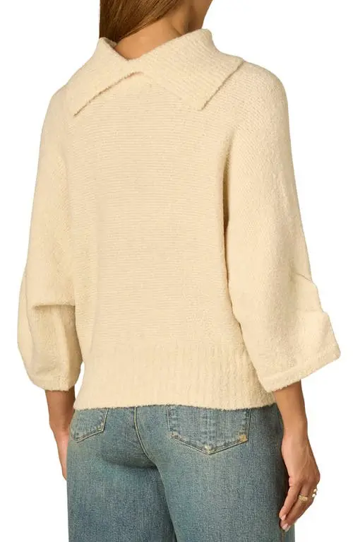 Wit & Wisdom Dolman Sleeve Bouclé Sweater - Cream
