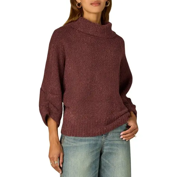 Wit & Wisdom Dolman Sleeve Bouclé Sweater - Lotus Root