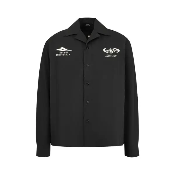 Amiri Sporty Emb Cotnyl Camp Shirt