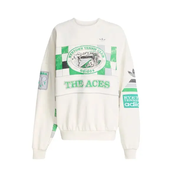 Adidas Archive Court Sweatshirt - White