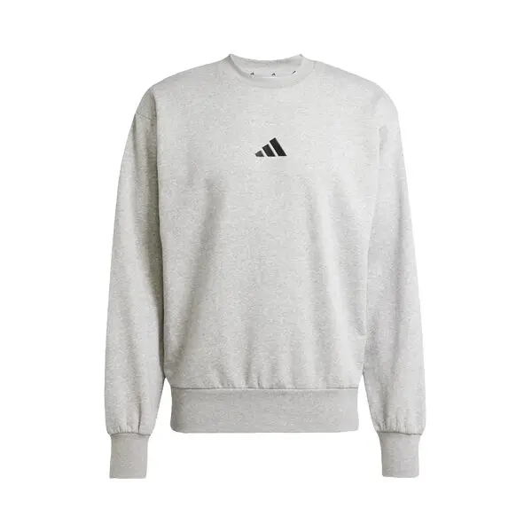 Adidas Essentials Feelcozy Fleece Sweatshirt 'medium Heather / Black